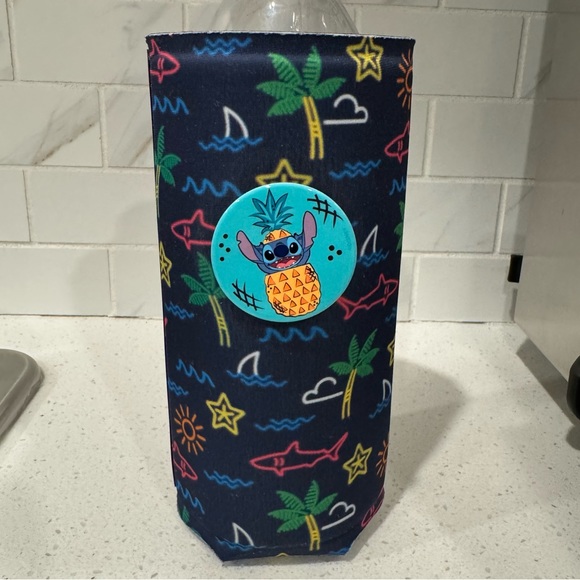 PopSocket | Accessories | Popthirst Slim Can Koozie Tropical Island ...